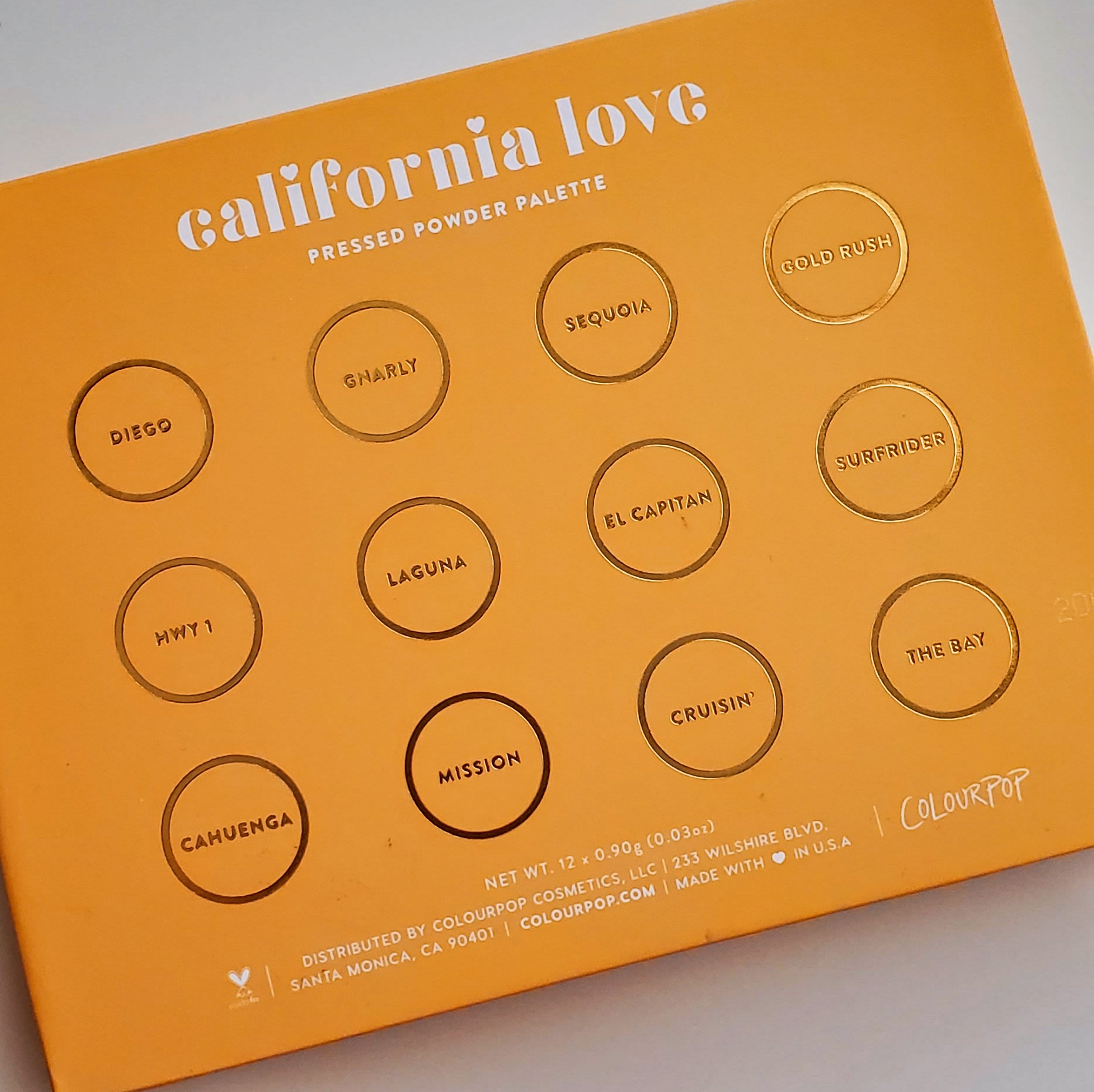 Colourpop California Love Palette Review + Swatches