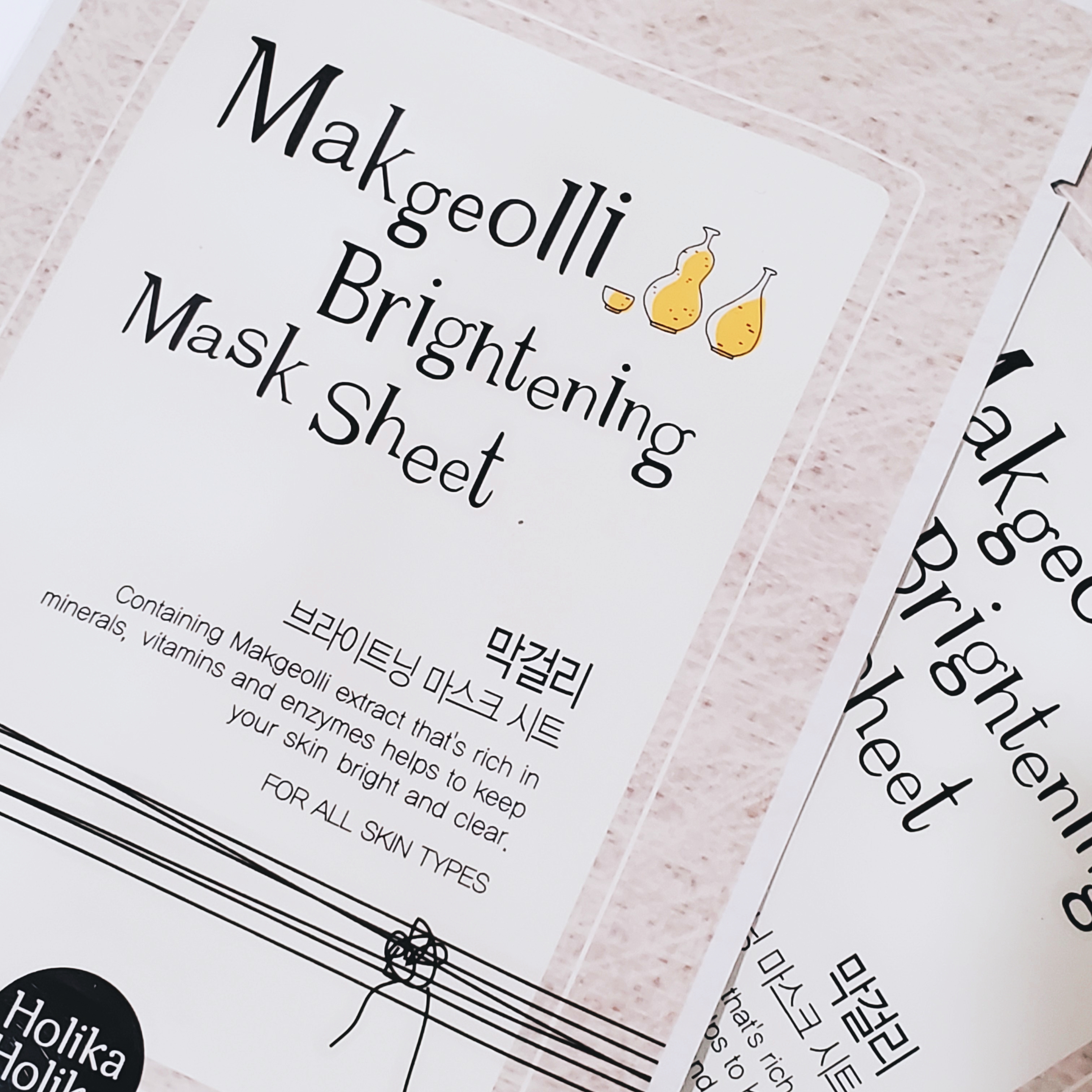 Holika Holika Makgeolli Brightening Mask Sheet Review